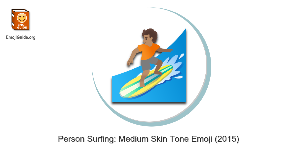 🏄🏽 Person Surfing: Medium Skin Tone