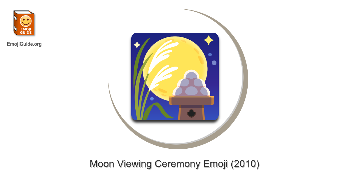 🎑 Moon Viewing Ceremony Emoji – Meaning, Pictures, Codes