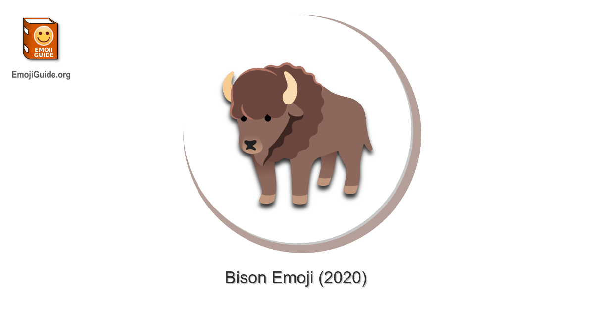 🦬 Bison Emoji – Meaning, Pictures, Codes – 📕 EmojiGuide