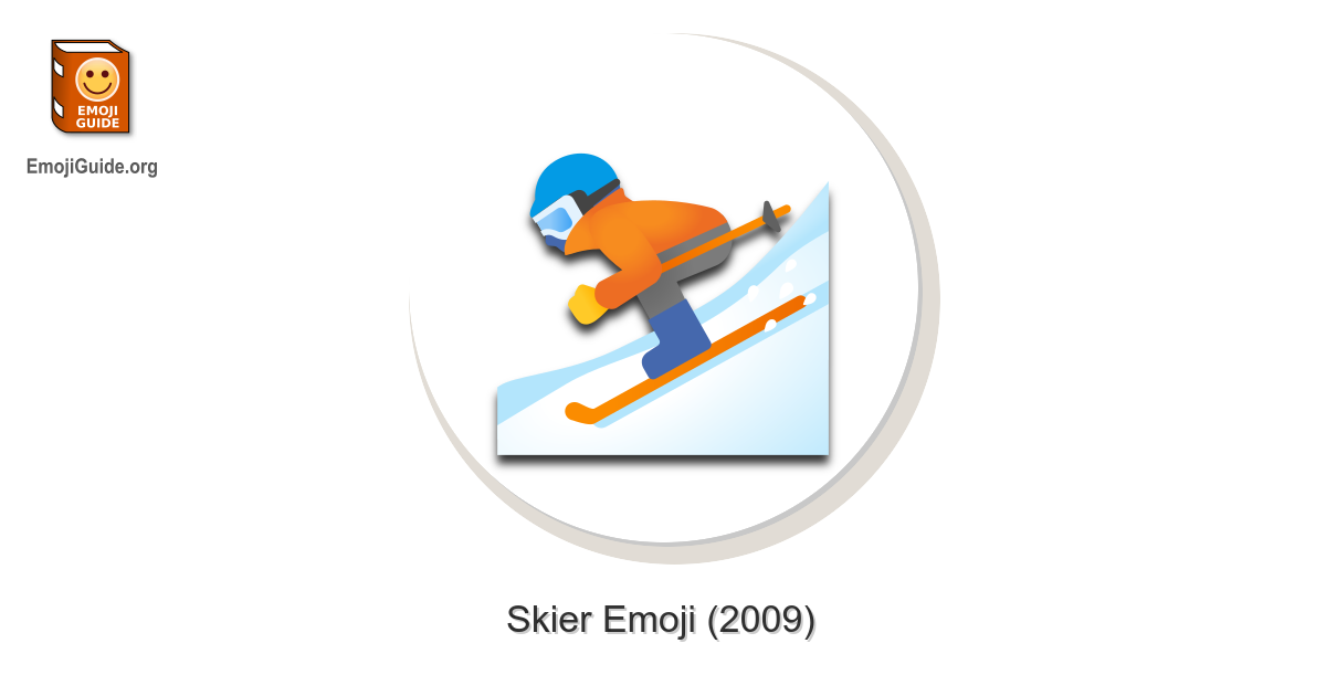 ⛷️ Skier Emoji – Meaning, Pictures, Codes – 📕 EmojiGuide
