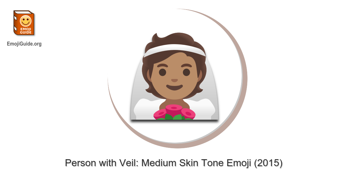 👰🏽 Person with Veil: Medium Skin Tone