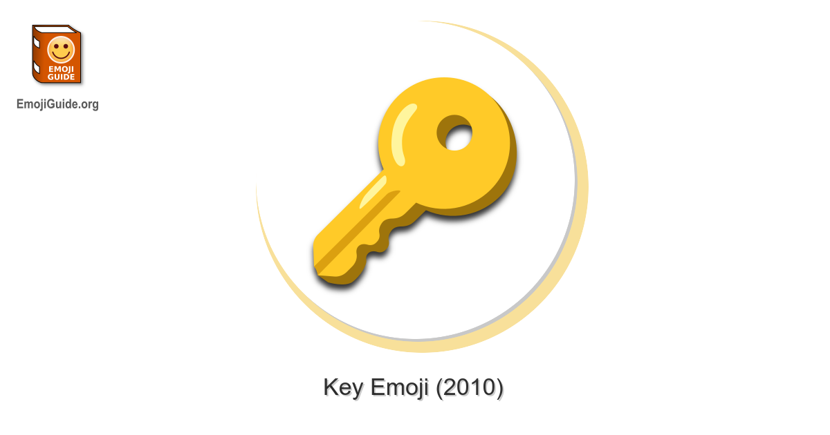 🔑 Key Emoji – Meaning, Pictures, Codes – 📕 EmojiGuide
