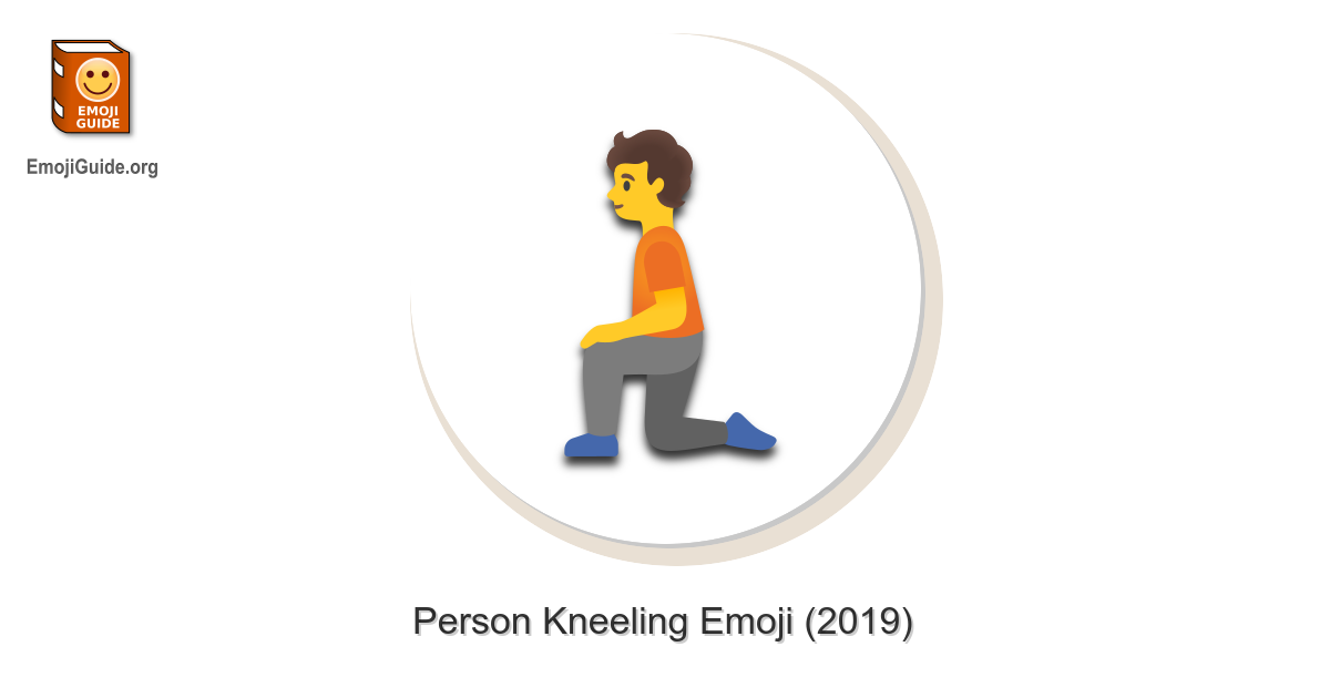 🧎 Person Kneeling Emoji – Meaning, Pictures, Codes