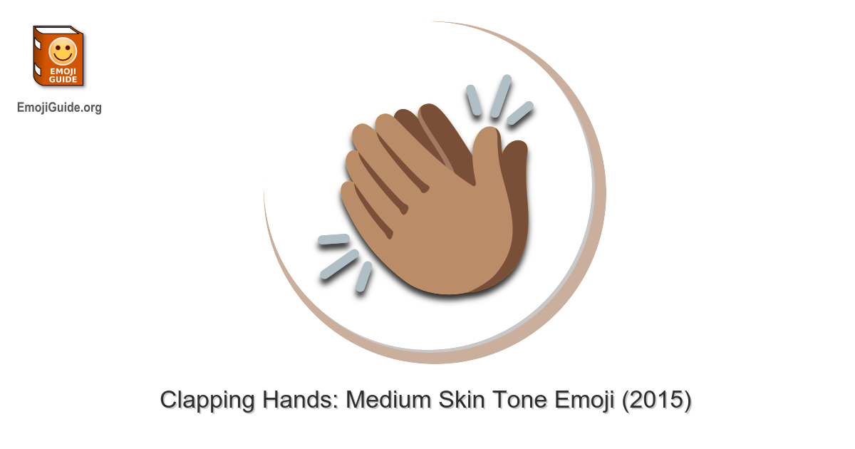 👏🏽 Clapping Hands: Medium Skin Tone