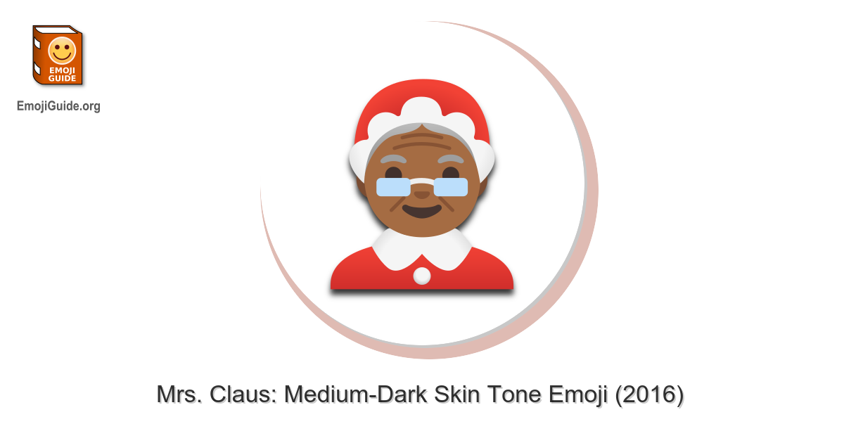 🤶🏾 Mrs. Claus: Medium-Dark Skin Tone