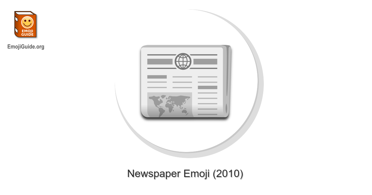 📰 Newspaper Emoji – Meaning and Pictures – 📕 EmojiGuide