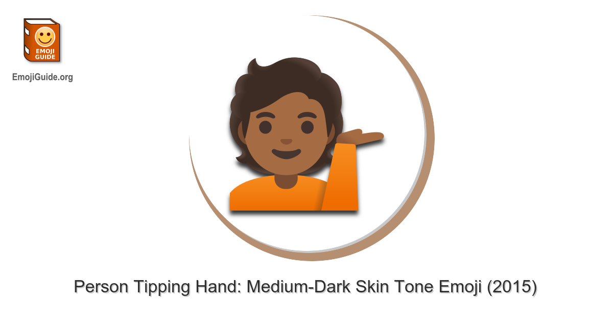 💁🏾 Person Tipping Hand: Medium-Dark Skin Tone