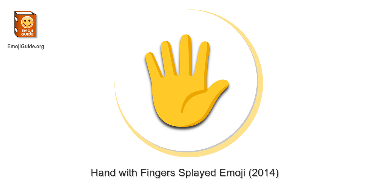 🖐️ Hand with Fingers Splayed Emoji – Meaning and Pictures