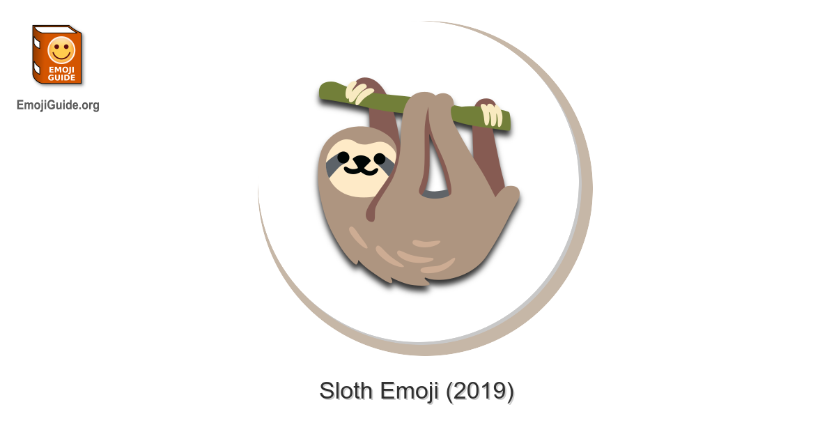 🦥 Sloth Emoji – Meaning, Pictures, Codes – 📕 EmojiGuide