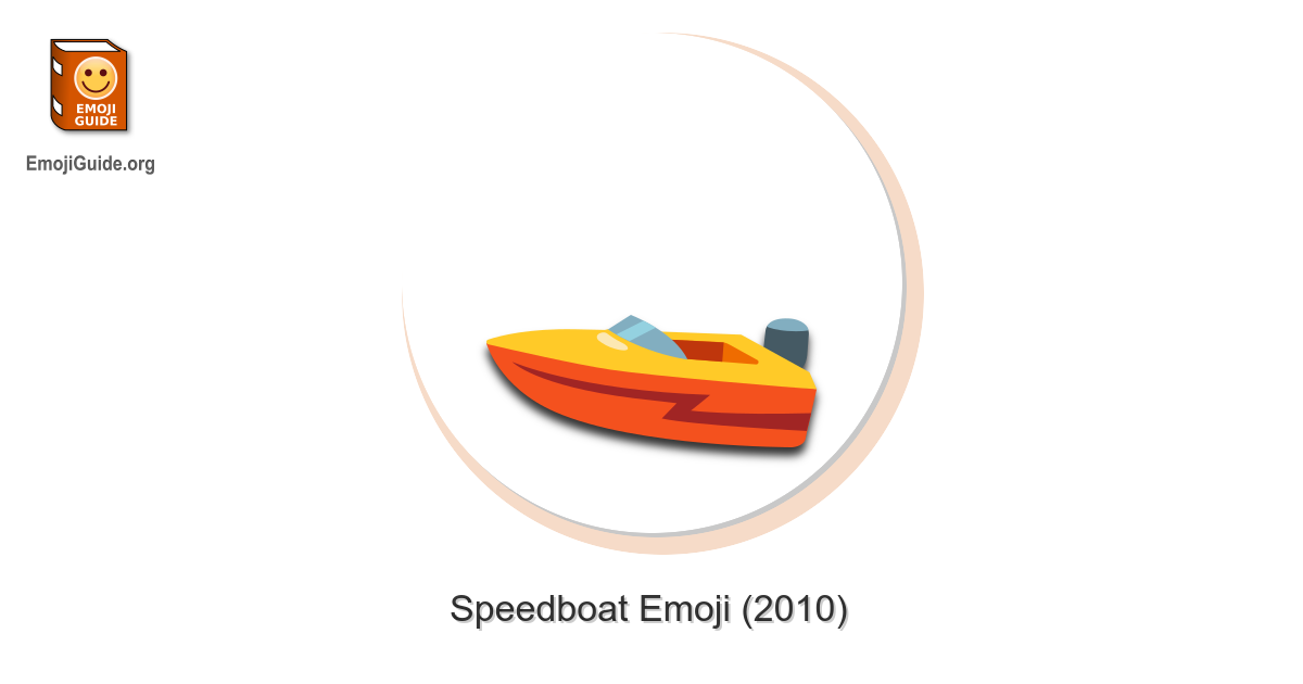 🚤 Speedboat Emoji – Meaning and Pictures – 📕 EmojiGuide