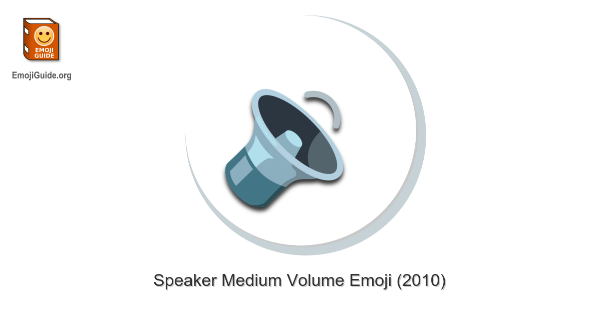 🔉 Speaker Medium Volume Emoji – Meaning, Pictures, Codes