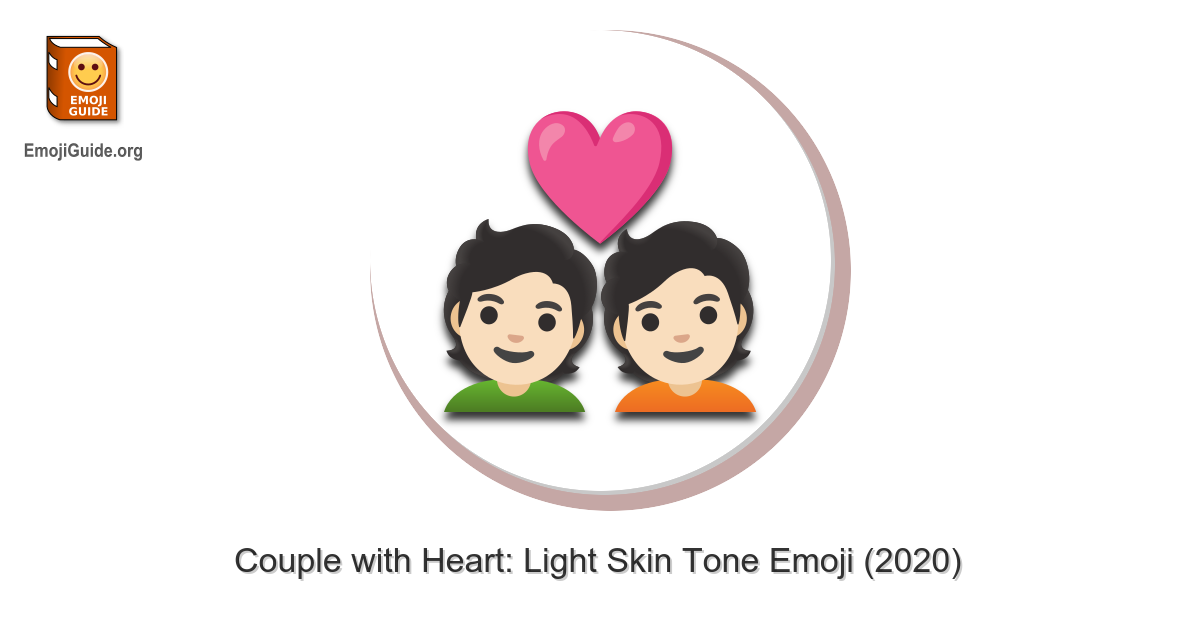 💑🏻 Couple with Heart: Light Skin Tone
