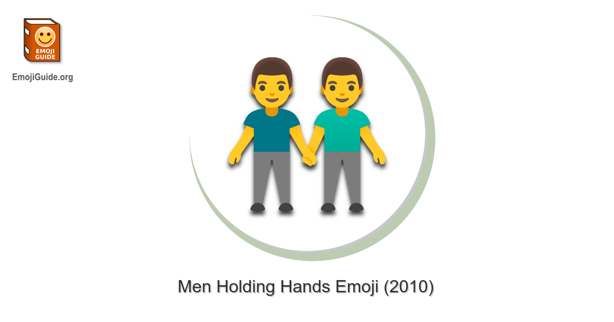 👬 Men Holding Hands Emoji – Meaning, Pictures, Codes
