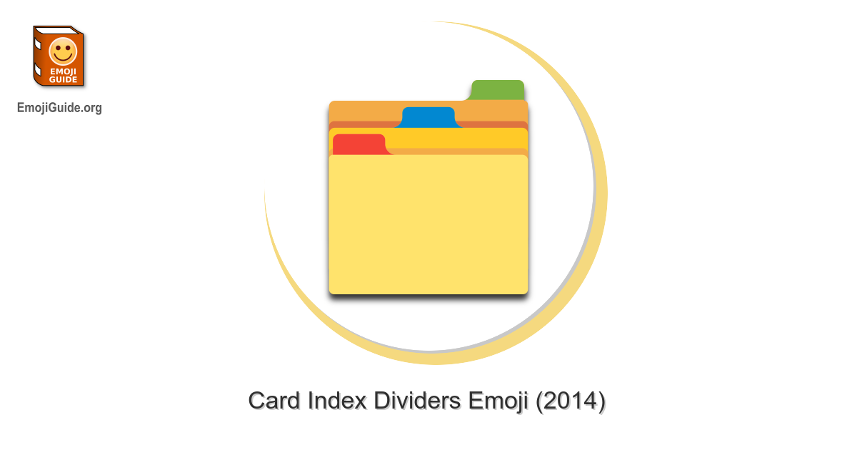 🗂️ Card Index Dividers Emoji – Meaning, Pictures, Codes