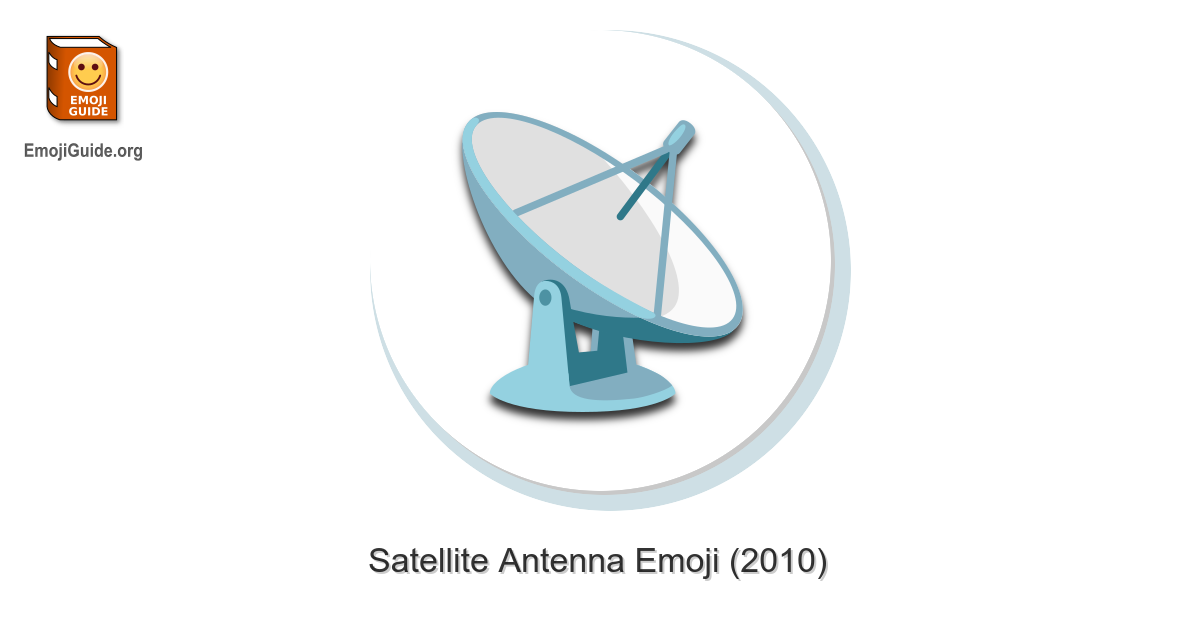 📡 Satellite Antenna Emoji – Meaning, Pictures, Codes