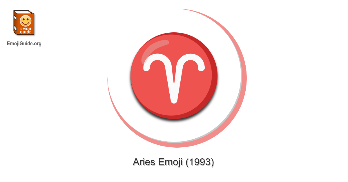 ♈ Aries Emoji – Meaning, Pictures, Codes – 📕 EmojiGuide